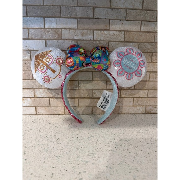 Disney | Accessories | Disneypark Minnie Mouse Ears Bow Sequin Its A ...
